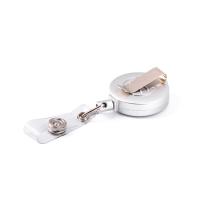 China Deyi Retractable Metal Badge Reel Swivel Alligator Clip Students, Teachers, Office Worker for sale