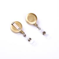 China Deyi Retractable Metal Badge Reel Swivel Alligator Clip Students, Teachers, Office Worker for sale