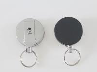 China Deyi Custom Logo 40mm Badge Reel with Keychain Badge Clip Retractable Rope for Doctor Nurse Office Staff for sale