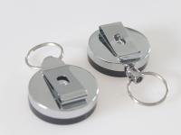 China Deyi Custom Logo 40mm Badge Reel with Keychain Badge Clip Retractable Rope for Doctor Nurse Office Staff for sale