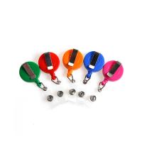 China Deyi Badge Reel Badge Holder Retractable Clip Colored Retractable with Belt Clip for Teachers, Students, Office for sale
