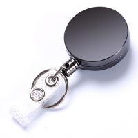 China Deyi Reel Badge Retractable Badges Holder for ID Card Keychain Whistles Lanyards for School Office for sale