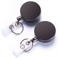 China Deyi Reel Badge Retractable Badges Holder for ID Card Keychain Whistles Lanyards for School Office for sale
