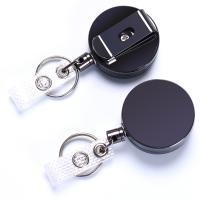 China Deyi Reel Badge Retractable Badges Holder for ID Card Keychain Whistles Lanyards for School Office for sale