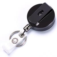 China Deyi Reel Badge Retractable Badges Holder for ID Card Keychain Whistles Lanyards for School Office for sale
