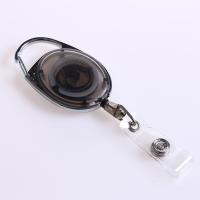 China Deyi Badge Reel Double Sided Color Print Pattern Retractable Badge Holders Keychain Badge Clip Key for sale