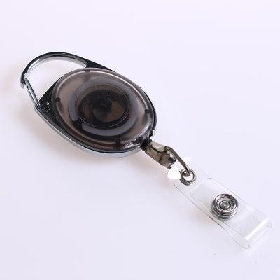 China Deyi Badge Reel Double Sided Color Print Pattern Retractable Badge Holders Keychain Badge Clip Key for sale