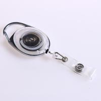 China Deyi Badge Reel Double Sided Color Print Pattern Retractable Badge Holders Keychain Badge Clip Key for sale