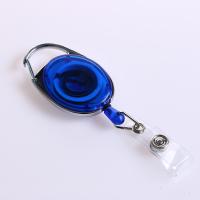China Deyi Badge Reel Double Sided Color Print Pattern Retractable Badge Holders Keychain Badge Clip Key for sale