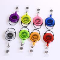 China Deyi Badge Reel Double Sided Color Print Pattern Retractable Badge Holders Keychain Badge Clip Key for sale