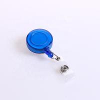 China Deyi Round Retractable Badge Reel Colorful Badge Holder Retractable Clip Nurse Teacher Office Supplies for sale