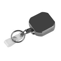 China Deyi Badge Reel Outdoor Sports Retractable Metal Heavy Duty Badge Holder Belt Clip Key Ring for sale
