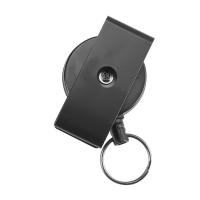 China Deyi Badge Reel  Retractable Keychain Tactical ID Badge Holder Reel Heavy Duty Carabiner for sale