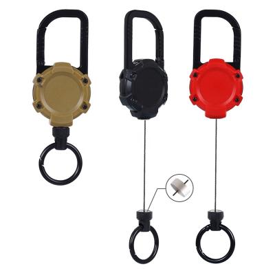 China Deyi Badge Reel Sports Retractable Keychain Lanyard Heavy Duty Durable Pull for sale