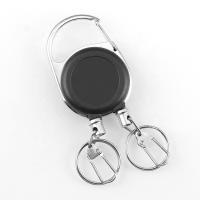 China Deyi Badge Reel Retractable Keychain,Fly Fishing Accessories Fishing Lanyard With 360 Degree Rotation Buckle for sale