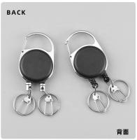 China Deyi Badge Reel Retractable Keychain,Fly Fishing Accessories Fishing Lanyard With 360 Degree Rotation Buckle for sale