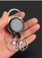 China Deyi Badge Reel Retractable Keychain,Fly Fishing Accessories Fishing Lanyard With 360 Degree Rotation Buckle for sale