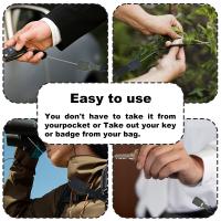 China Deyi Badge Reel Heavy Duty Carabiner Badge Holder Extendable Badge Reel ID Holder Key Ring Steel Retractable for sale