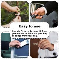 China Deyi Badge Reel Steel Cord Strength Carabiner Badge Holder For Secure Key for sale