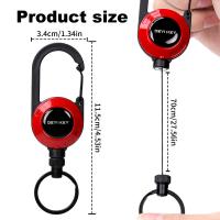 China Deyi Badge Reel Upgraded Stainless Steel Cord, Suitable For Men And Women Assorted Colors for sale