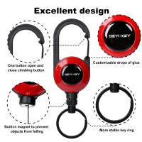 China Deyi Badge Reel Upgraded Stainless Steel Cord, Suitable For Men And Women Assorted Colors for sale