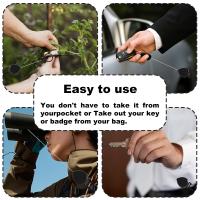 China Deyi Badge Reel Heavy Duty Badge Holder Retractable Gear Retractable Cord Black Metal Color for sale