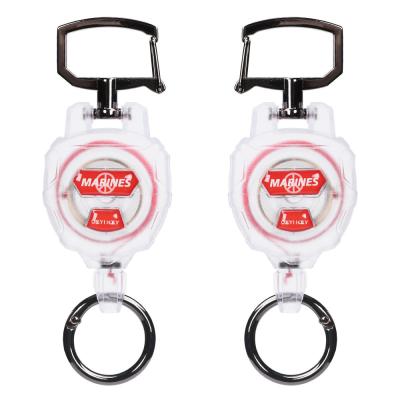 China Deyi Badge Reel Stainless Steel Cord Suitable For Men And Women White for sale