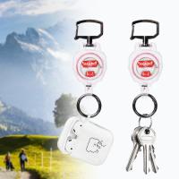 China Deyi Badge Reel Stainless Steel Cord Suitable For Men And Women White for sale