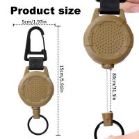 China Deyi Badge Reel  Heavy Duty Metal Retractable Keychain for sale