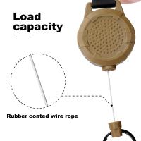 China Deyi Badge Reel  Heavy Duty Metal Retractable Keychain for sale