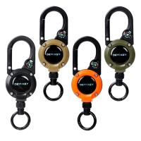 China Deyi Badge Reel Multitool Retractable Keychain Clip Id Holder Upgraded 58cm Stainless Steel Cord for sale