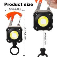 China Deyi Badge Reel Retractable Keychain With Belt Clip Heavy Duty 360° Swivel Carabiner Key Chains Impact Resistance ID for sale