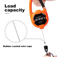 China Deyi Badge Reel Retractable Keychain Clip Id Holder Upgraded Stainless Steel Cord Suitable for Men And Wome D Hook for sale