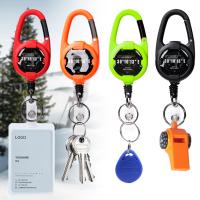 China Deyi Badge Reel Retractable Keychain Clip Id Holder Upgraded Stainless Steel Cord Suitable for Men And Wome D Hook for sale