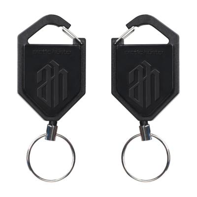 China Deyi Badge Reel Fishing 2-Pack Locking Retractable Keychain Heavy Duty Badge Holder for sale