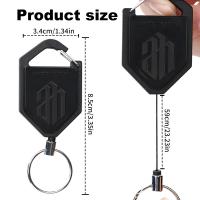China Deyi Badge Reel Fishing 2-Pack Locking Retractable Keychain Heavy Duty Badge Holder for sale