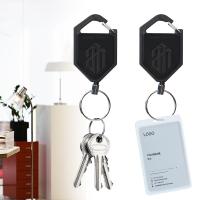 China Deyi Badge Reel Fishing 2-Pack Locking Retractable Keychain Heavy Duty Badge Holder for sale