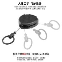 China Deyi Badge Reel Heavy Duty Buckle Badge Holder Retractable Steel Retractable Cord for sale