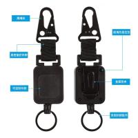China Deyi Badge Reel Outdoor Metal Carabiner Knife buckle Heavy Duty Retractable for sale