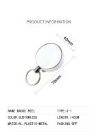 China Deyi Customizable Retractable Badge Reel for sale
