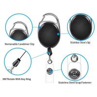 China Deyi Customizable Badge Reel Key Card Retractable Holder Reel Clip for Office Worker Doctor Nurse for sale