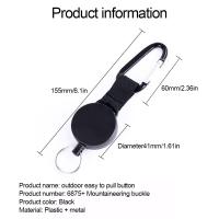 China Deyi Badge Holder Reel Heavy Duty Retractable Keychain Retractable Clip Swivel for sale