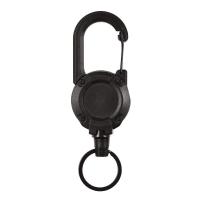 China Deyi Badge Reel Multitool Carabiner Badge Holder Retractable Keychain Clip Id Holder Stainless Steel Cord for sale