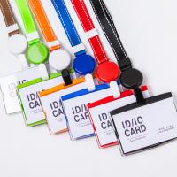 China Securely Hold Cards with Deyi Assorted Color Lanyard Card Holder for sale
