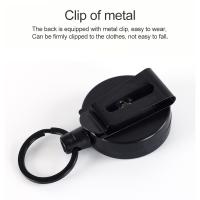 China Versatile Deyi Badge Reel Office Belt Clip Key Ring for Name Card Keychain 6831 for sale