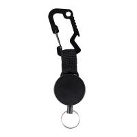 China Deyi Badge Reel Outdoor Heavy Duty Retractable Keychain Extendable Carabiner 6875 for sale