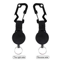 China Deyi Badge Reel Outdoor Heavy Duty Retractable Keychain Extendable Carabiner 6875 for sale