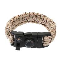 China Sports Survival Parachute Cord Wristband Gear Kit with Emergency First Aid Multi-Tool Accessories for Outdoor Wilderness for sale