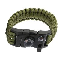 China Sports Survival Parachute Cord Wristband Gear Kit with Emergency First Aid Multi-Tool Accessories for Outdoor Wilderness for sale