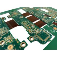 China Custom Cut PCB Layout Half Hole Lead Free 2-16 Layers Gold Finish RoHS Compliant for sale